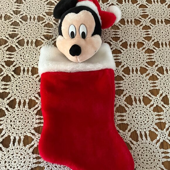 Santa'S Best | Holiday | Vintage Santas Best Disney Mickey Mouse Plush ...